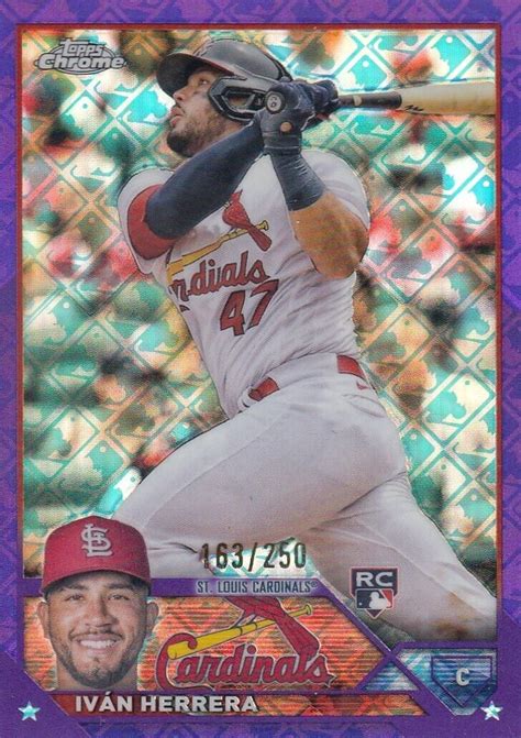 Ivan Herrera 250 Topps Chrome Logofractor Purple Refractor Rc