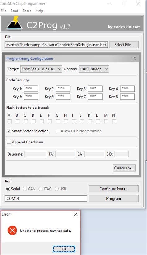 TMS320F28335 How To Load A Hex File Using Code Studio Composer And Run
