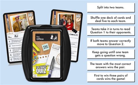Top Trumps The Office Us Quiz Game 500 Questions To Test Your