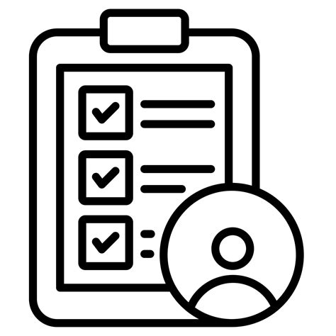 Self Assessment Icon Line Vector Illustration 42387722 Vector Art At