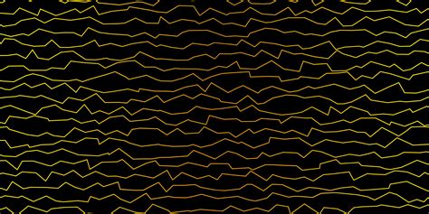 Dark Yellow Vector Backdrop With Curves Illustration In Abstract Style With Gradient Curved