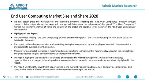 PPT End User Computing Market Share Trends Scope And Opportunities