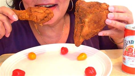 Asmr Fried Chicken And Fries Eating Sounds Meb Asmr Youtube