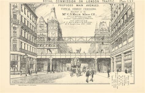 Royal Commission On London Traffic Proposed Elevated Street Suspended