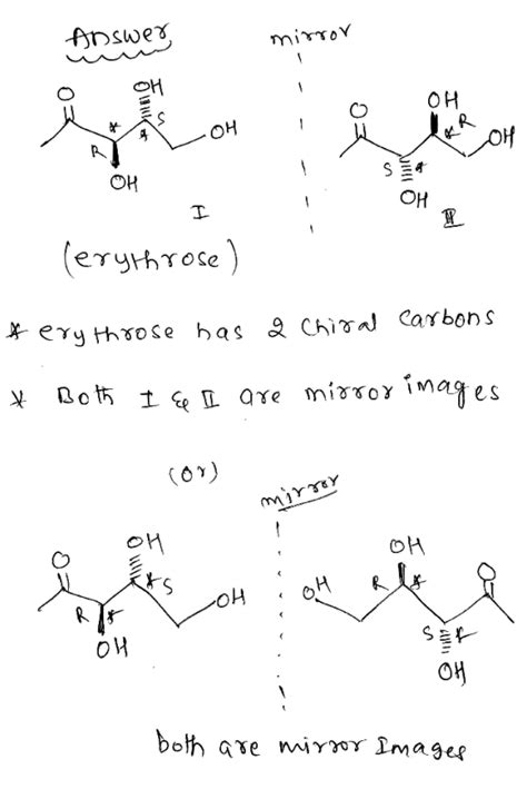 Draw the mirror image of the following compound, and label the compound ...