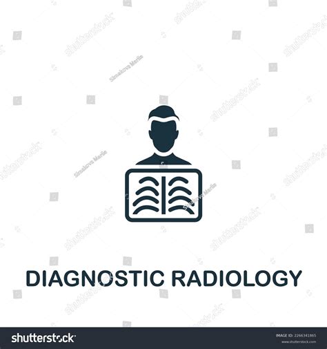 Diagnostic Radiology Icon Monochrome Simple Sign Stock Vector Royalty