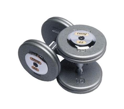 Fixed Pro Style Dumbbells With Straight Handle And Chrome End Caps