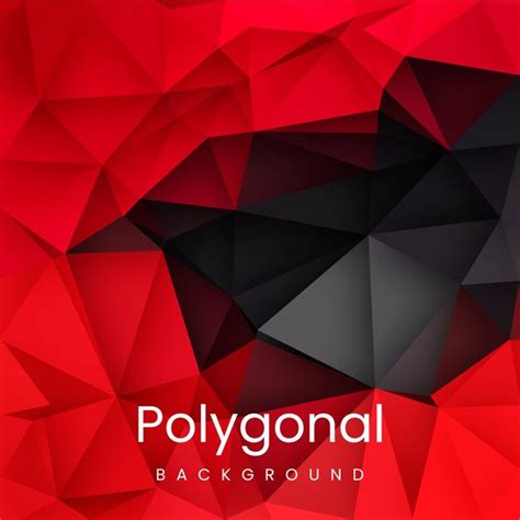 Premium Vector Polygonal Geometric Abstract Colored Background Vector
