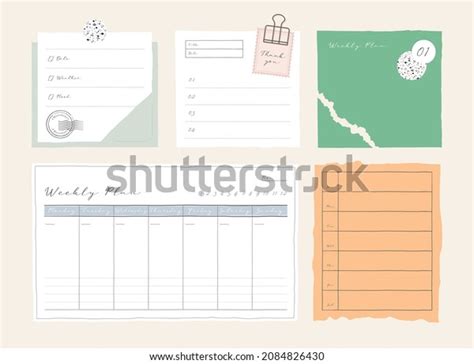 Memo Template Notes Used Diary Office Stock Vector Royalty Free 2084826430 Shutterstock