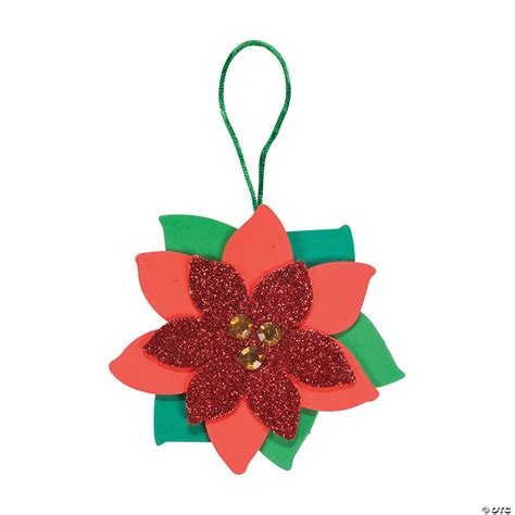 Poinsettia Ornament Craft Kit