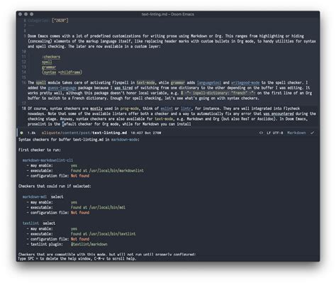 On Text Linting Aliquote Org