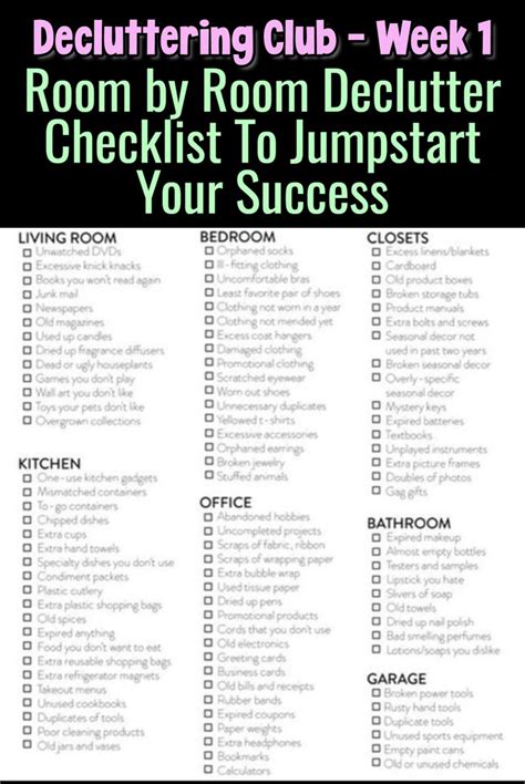 How To Declutter Your Home Room By Room Checklist Tips And Action Plan