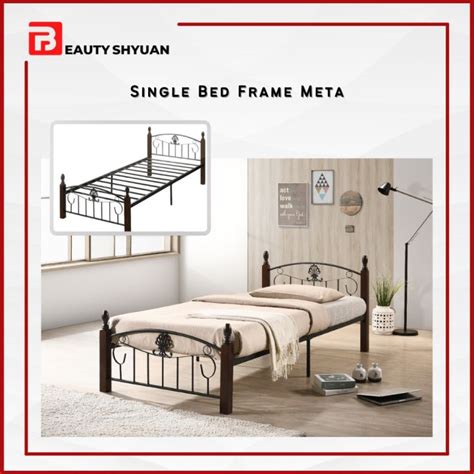 Classic Metal Single Bed Frame Single Bedframe Metal Bed Frame Single