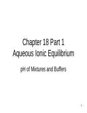 Mastering pH Calculations for Aqueous Ionic Equilibrium | Course Hero
