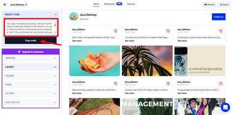 How To Add Instagram Posts Grid On Website