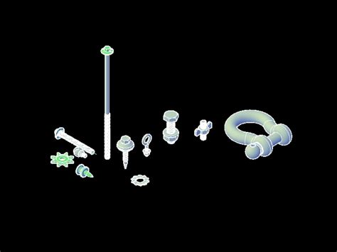 3d Screws In Autocad Cad Download 89539 Kb Bibliocad