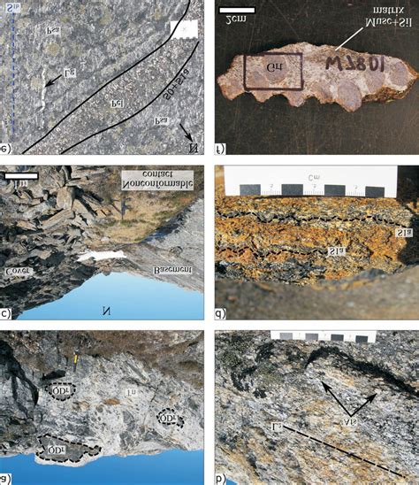 Examples Of Lithology And Structure Ptarmigan Fiord Hall Peninsula Of