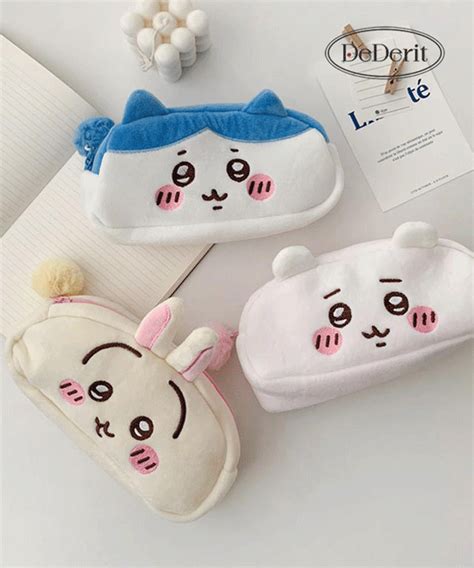 1 1할인 귀여운 먼작귀 치이카와 하치와레 우사기 인형 필통 문구 펜케이스 화장품 파우치 친구 조카 입학 생일 선물 에이블리