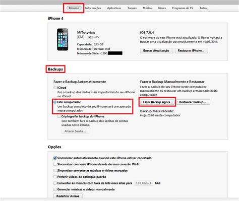 Como Fazer Backup Do IPhone IPad Ou IPod Touch ITunes