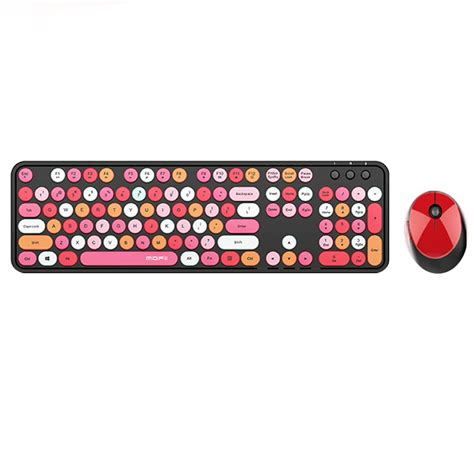 Amazon In Buy Mixed Cherry Red Keyboard And Mouse Set For Computer Online At Low Prices In