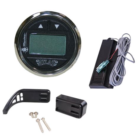 Hydraulic Gauge Kit Fits 4 And 8 Atlas Jack Plate Stainless Bezel By