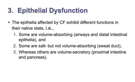 Cystic Fibrosis Respiratory System Pptx