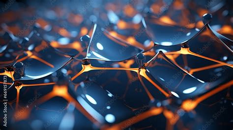 An Abstract Vision Of Nanoscale Structures Exemplifying The Potential Of Nanotechnology In Hi