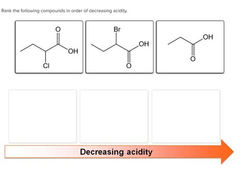 Solved Rank The Following Compounds In Order Of Decreasing