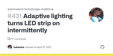 adaptive lighting turns led strip on intermittently · issue 431
