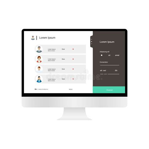 Web Design Website Template For Monitor Laptop Tablet Phone Elements For Mobile And Web
