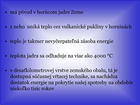 PPT GEOTERMÁLNA ENERGIA PowerPoint Presentation free download ID