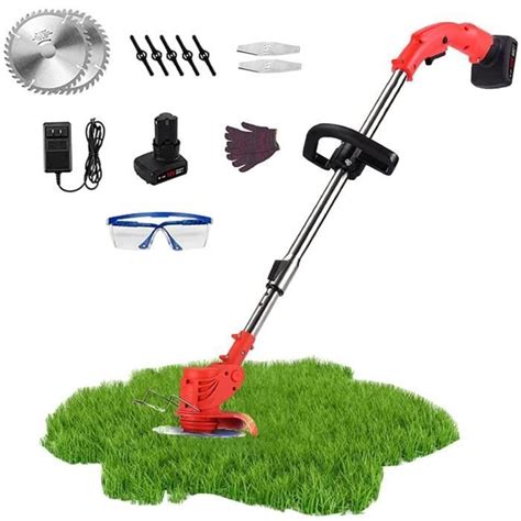 Coupe Bordure Electrique Sans Fil Tondeuse Herbe Avec Tige