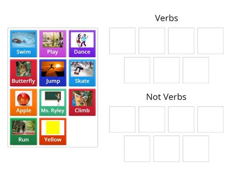 Find The Verbs Group Sort