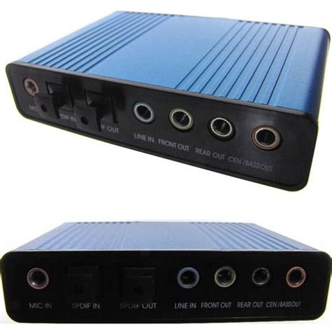 Placa De Som Usb Externa 5 1 6 Canais Spdif Notebook Pc Mac Artofit