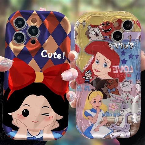 Funda Suave De Princesa Stitch De Disney Para Huawei P60 P50 P40 P30