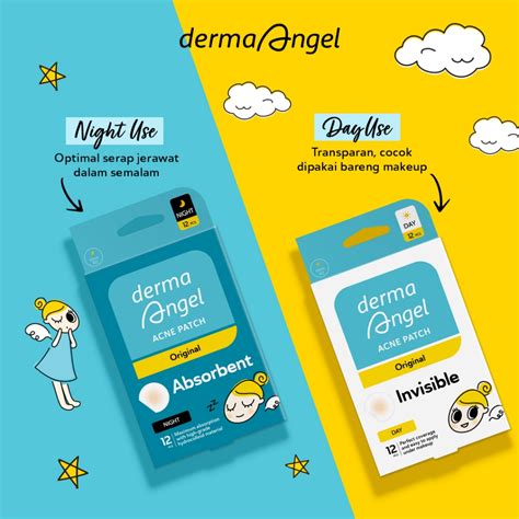Jual Derma Angel Acne Patch Night 12 Patch Shopee Indonesia