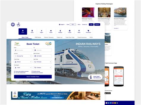 Irctc Website Homepage Redesign By Anushka Vyas On Dribbble