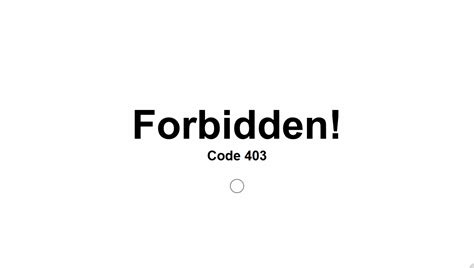 Forbidden Html Templates