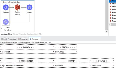 Delete S3 Bucket Mulesoft Amazon S3 Connector