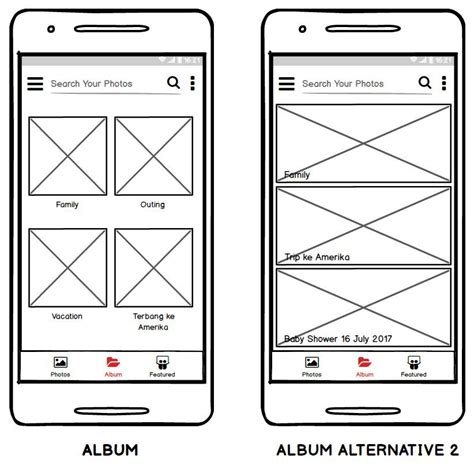 WIREFRAME Photo Cloud Storage UI Design On Behance