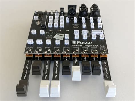 Diy Drawbar Organ Midi Kit Fosse Controllers