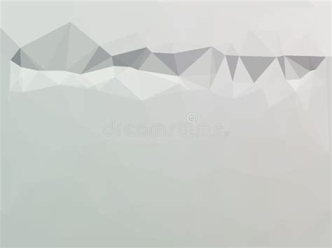 White Abstract Polygonal Background Stock Illustration Illustration