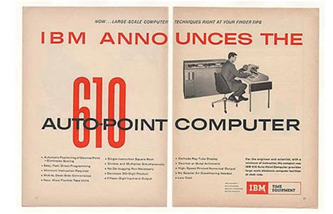 IBM 610 Gallery 30 Cool Vintage Computer Ads Complex