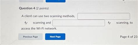 Solved Question Points A Client Can Use Two Scanning Chegg