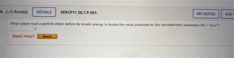 Solved [ 2 Points Details Sercp10 26 P 009 My Notes Ask