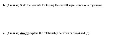 Solved Ssr Ssrw2 6 Marks When Testing Linear