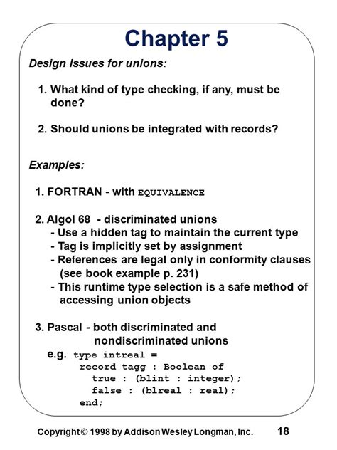 Copyright © 1998 By Addison Wesley Longman Inc 1 Chapter 5 Evolution