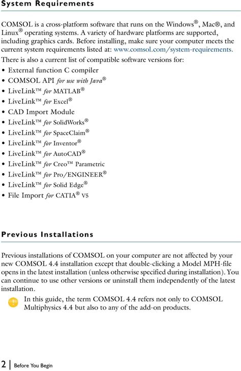 Comsol Multiphysics Installation Guide Using The Help Tools In Comsol