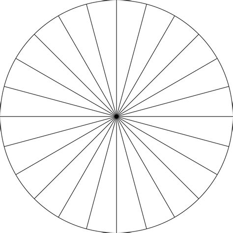 Polar Grid In Degrees With Radius ClipArt ETC