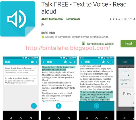 7 Aplikasi Text To Speech Terbaik Untuk Android Ninna Wiends